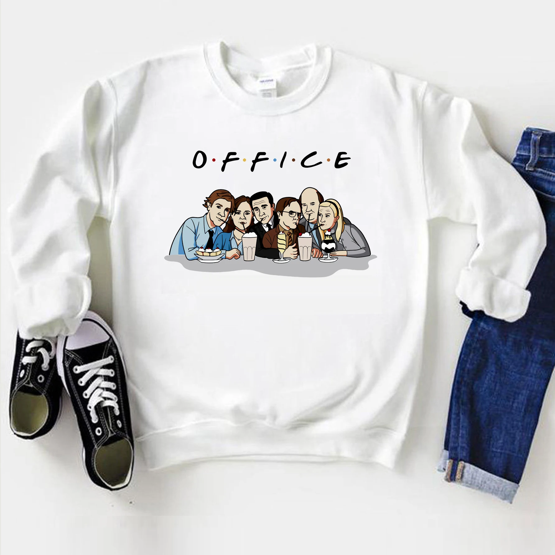 Tv-Show-The-Office-Sweatshirt-The-Office-Cast-DAVID-Michael-Scott ...