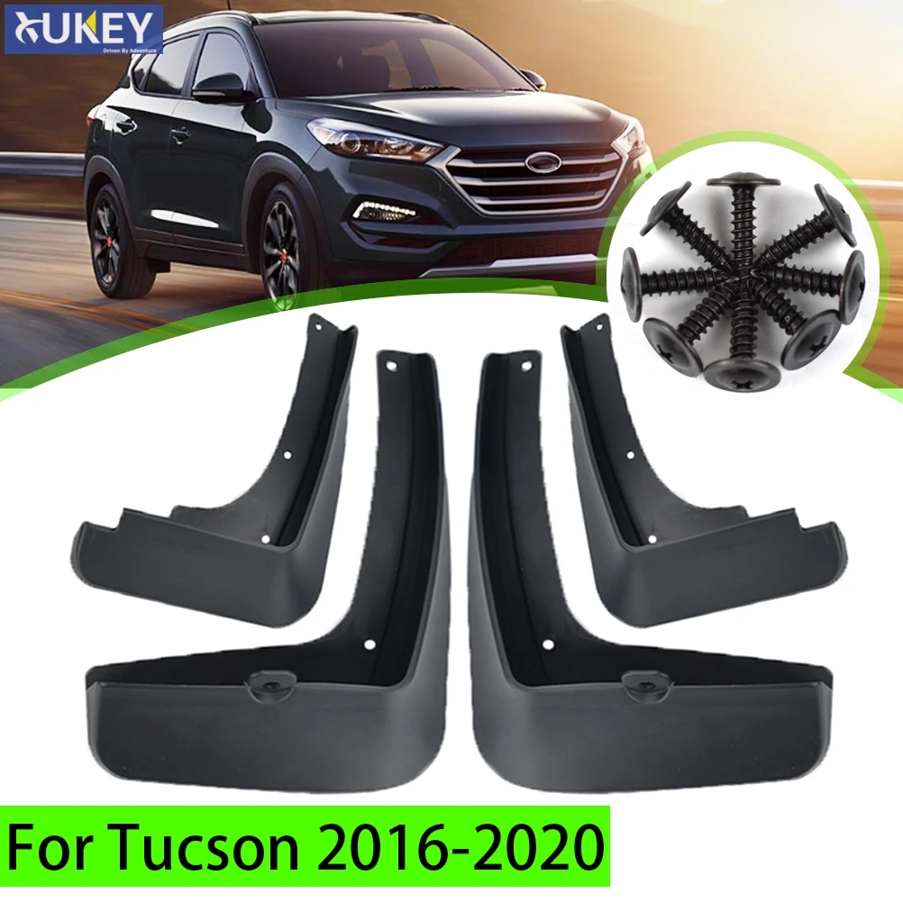 OE Styled Molded Mud Flaps For Hyundai Tucson TL 2015 2016 2017 2018 ...