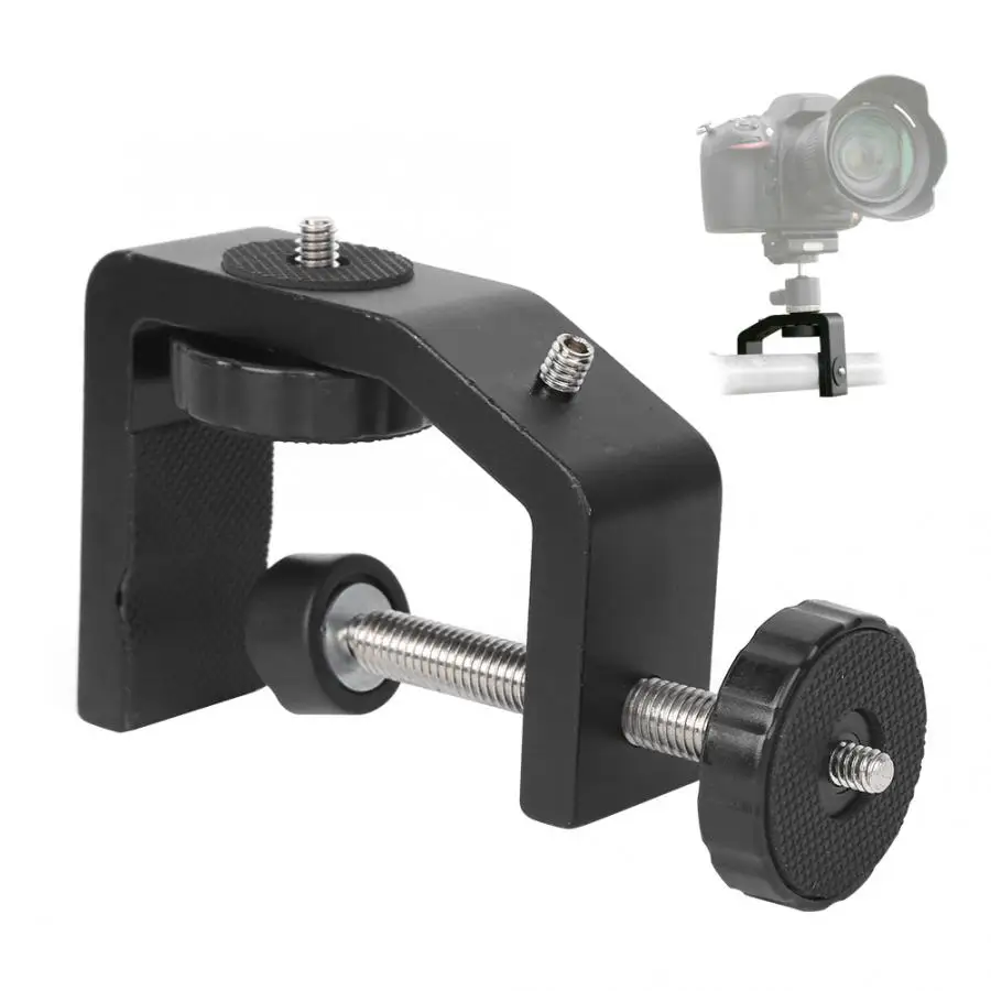 Aluminium-C-Type-Screw-Mount-Clamp-Desktop-Camera-Mounting-Clamp-Fixed ...