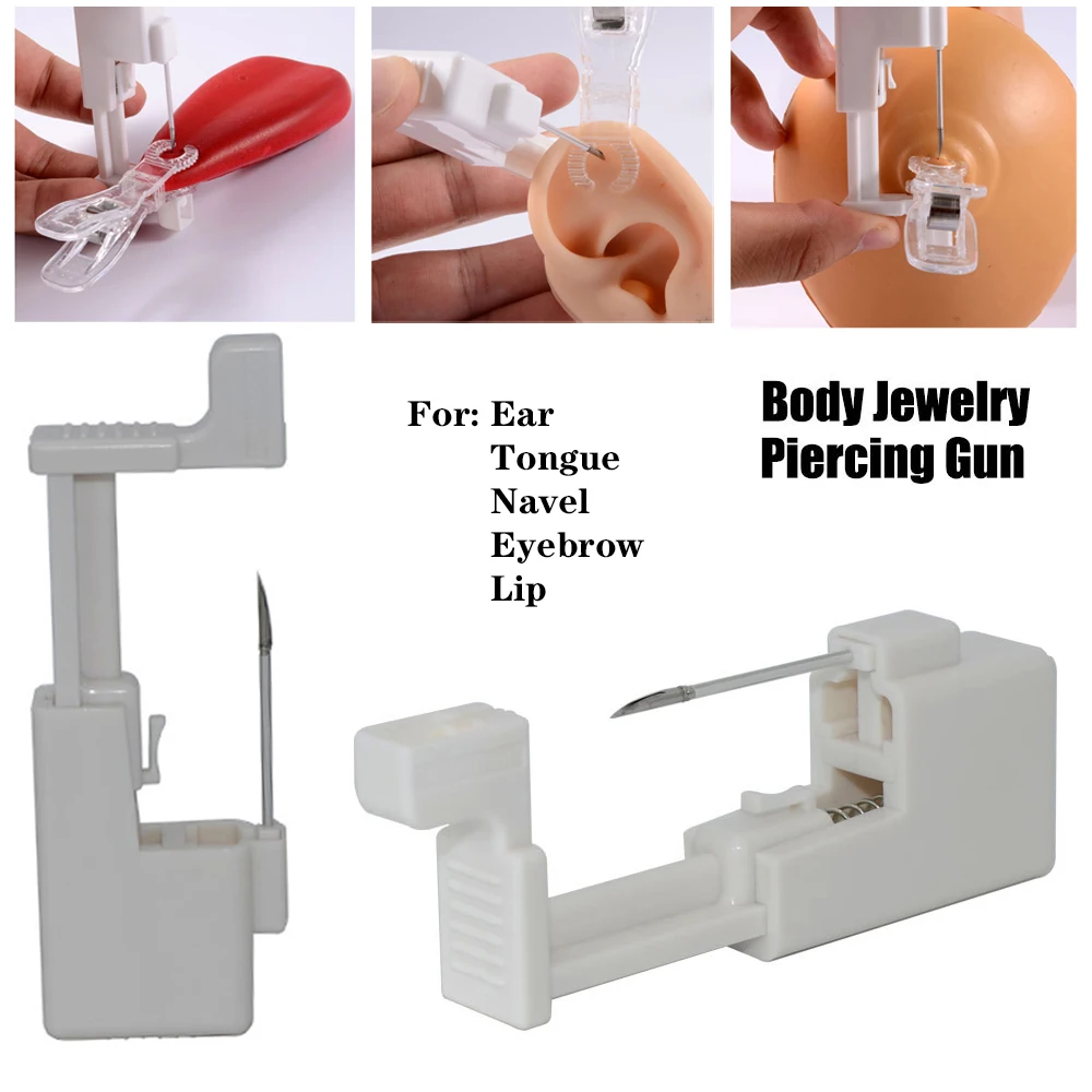 1Pc-Disposable-Sterile-Navel-Lip-Nipple-Body-Piercing-Gun-Unit-Ear ...