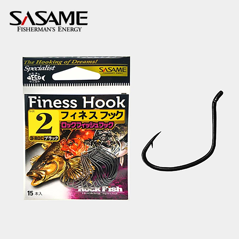Japan SASAME Lure Hook Fishing Hooks Rock Fish Offset Fishhook For Soft ...