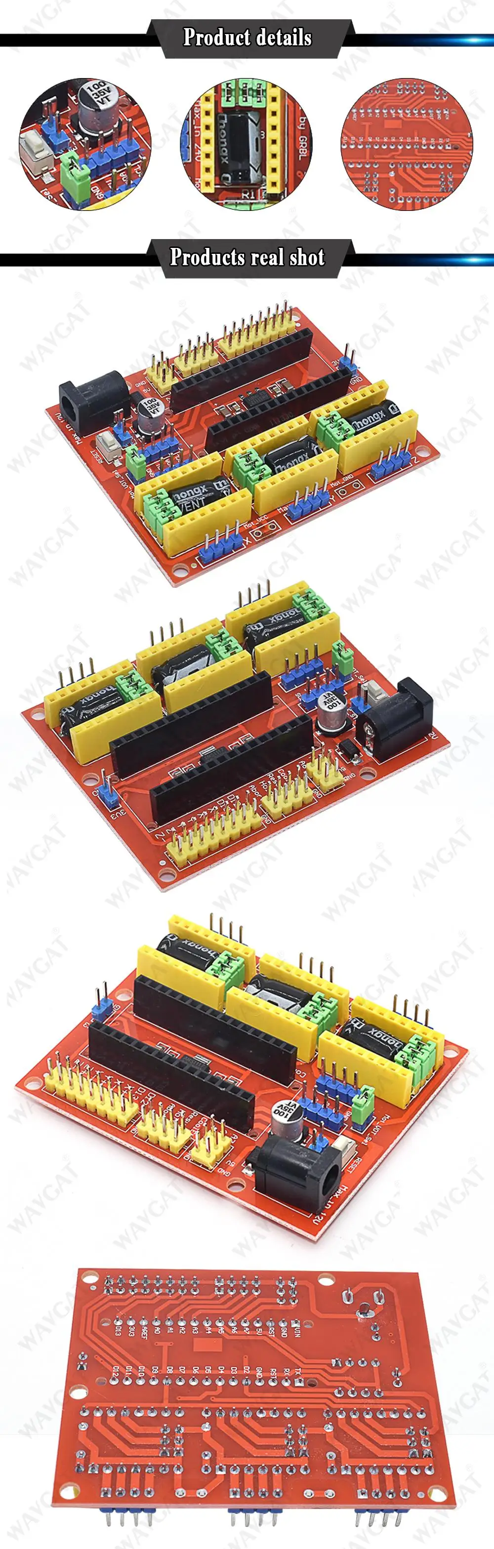 Circuits intégrés,CNC Shield V3--Machine À Graver, Module De Carte D'extension Pour Imprimante ...
