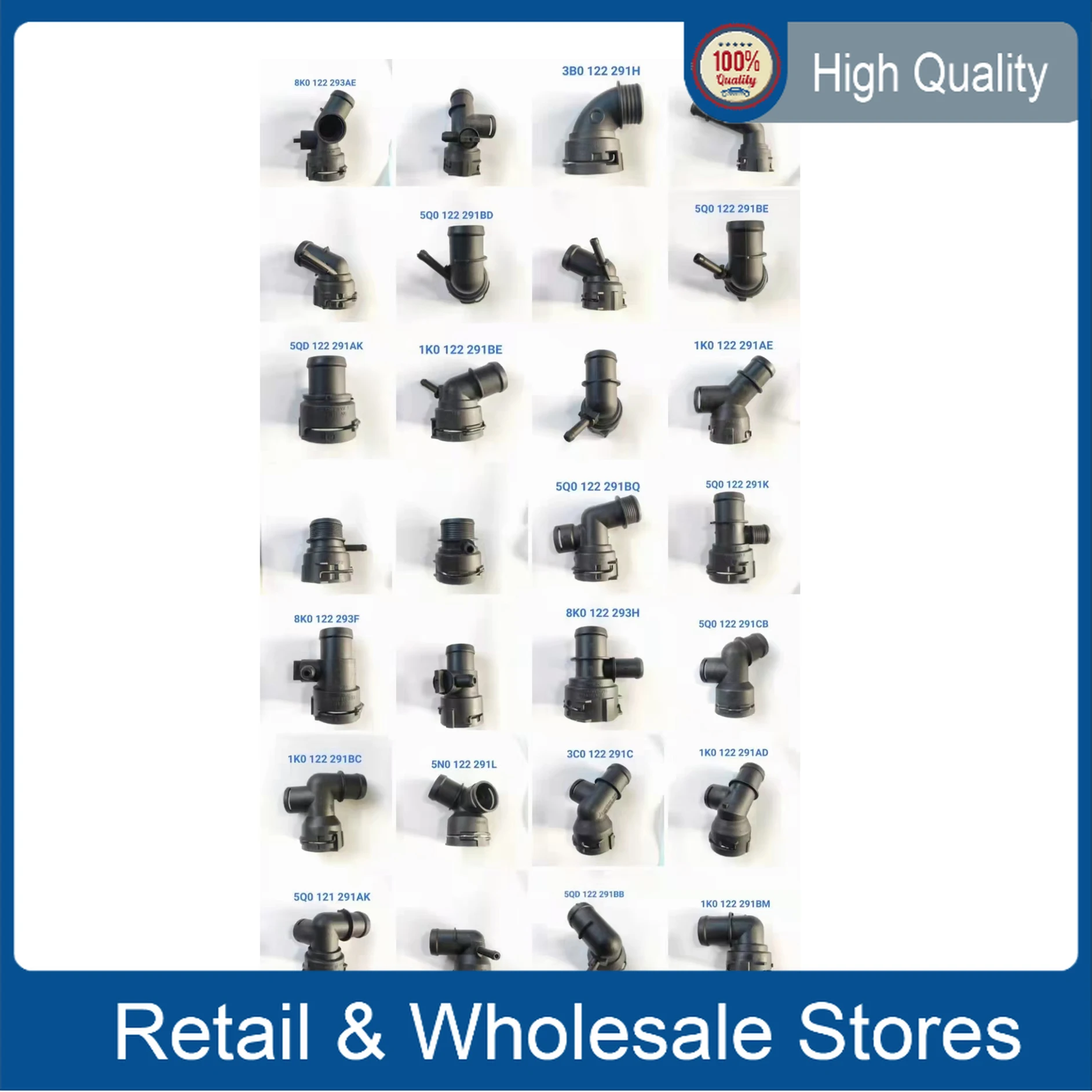 Lower-radiator-coupling-water-pipe-joint-for-VW-AUdi-OE-1K0-122-291BM ...