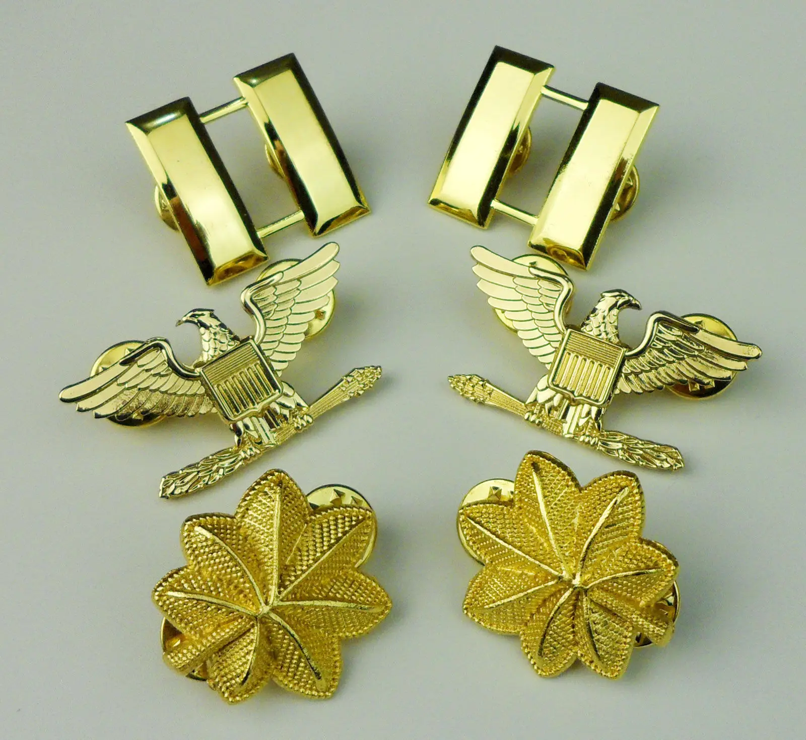 Golden Us Army Officer Rank Insignia U s Captain Major Colonel Rank