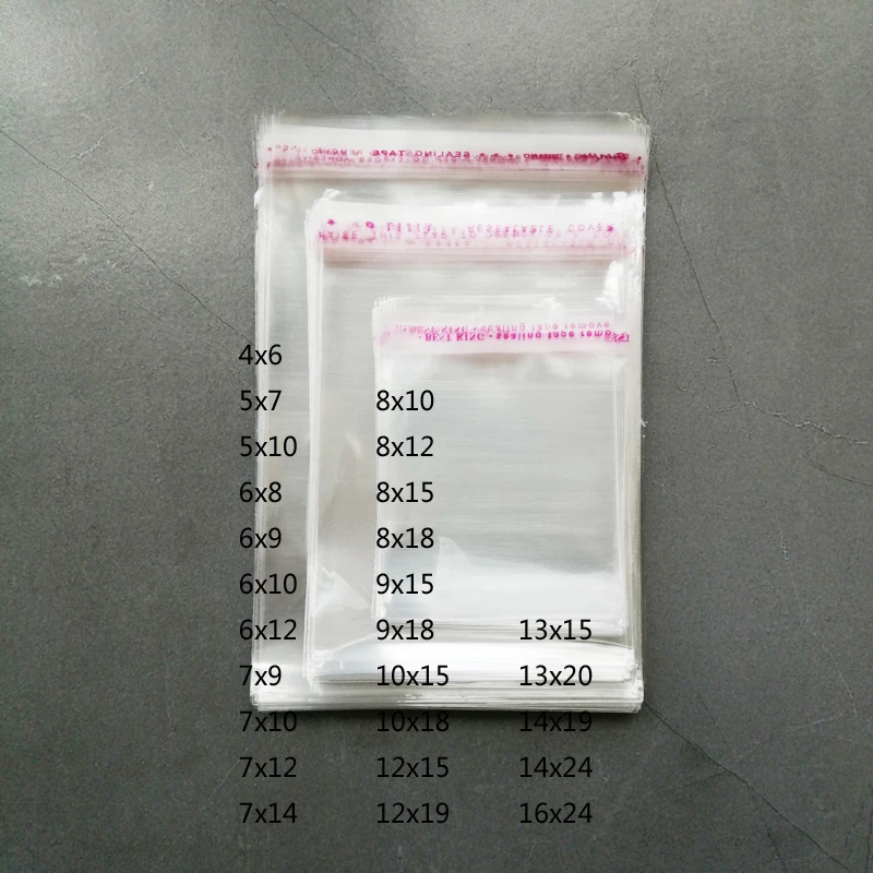 1000pcs-Transparent-Bag-Clear-Opp-Bags-Self-Adhesive-Pouches-Cellophane ...