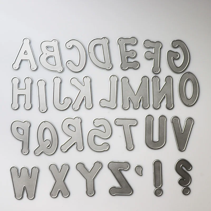 Troqueles de corte de Metal con letras troqueladas, Conjunto grande del ...