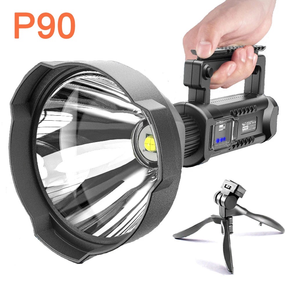 Aiboo P90 Powerful Led Flashlight Portable Torch Lamp Searchlight Usb ...