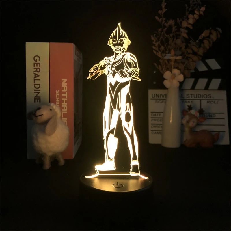 Ultraman Mebius Anime Manga 3D Night Light for Bedroom Decor Light Cute ...
