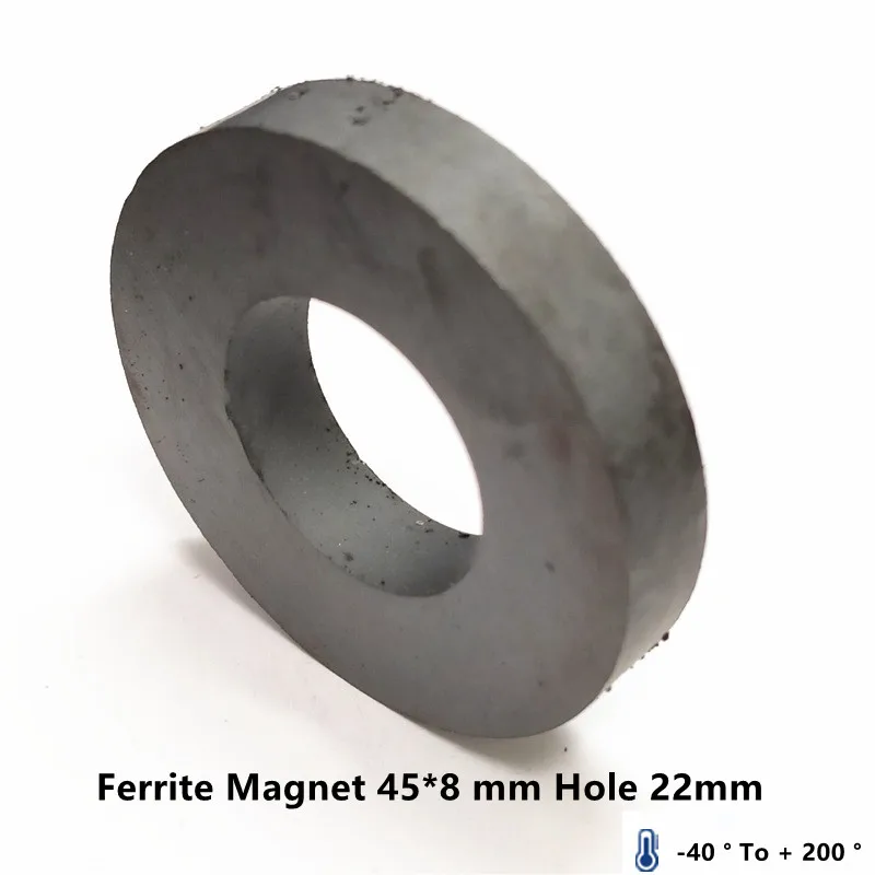 Y30 Ring Ferrite Magnet 45*8 Mm Hole 22mm Permanent Magnet 45mm X 8mm ...