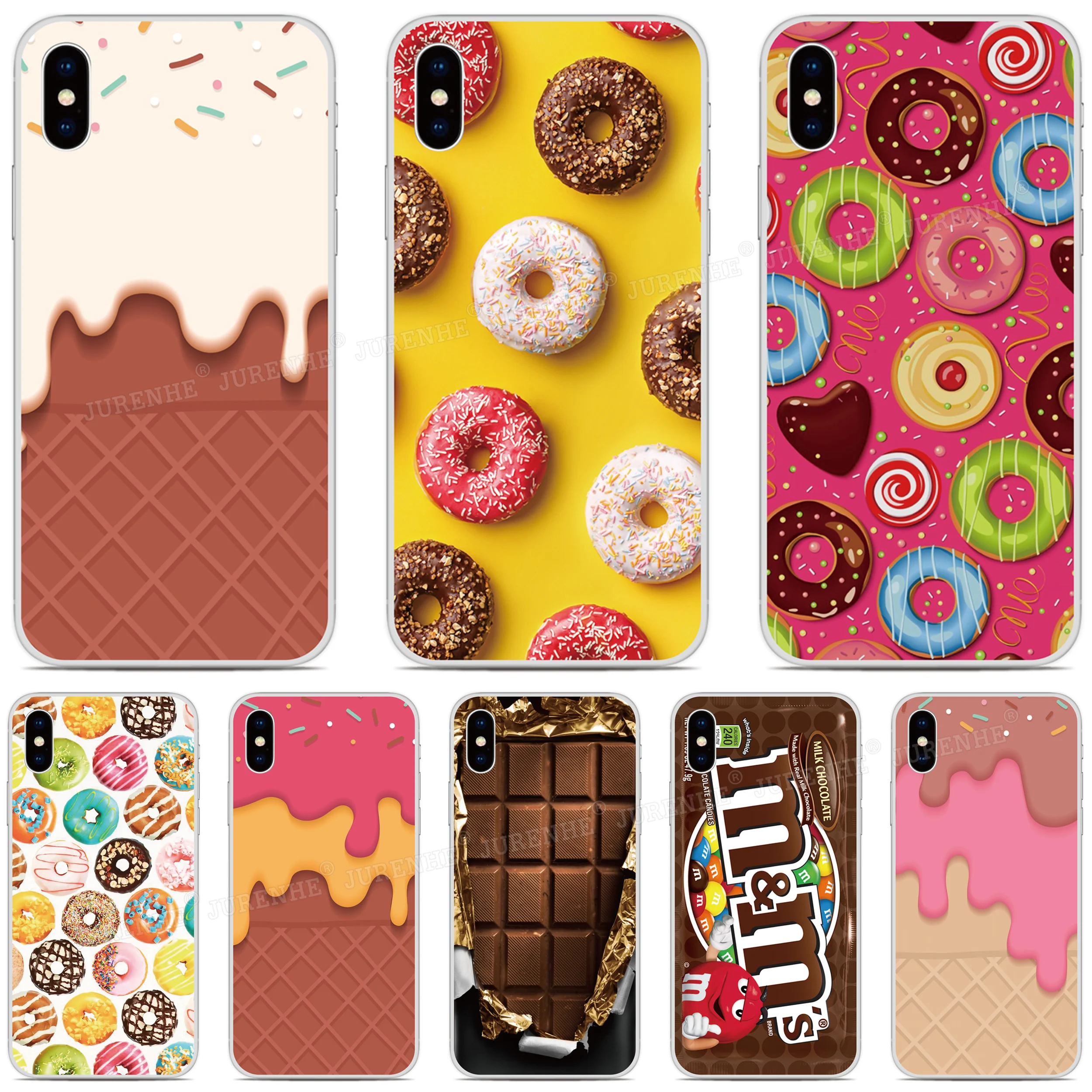 Chocolate Donut Cover For Alcatel 3 3V 3X 1 3C 1C 1X 1V 1S 2019 Soft ...
