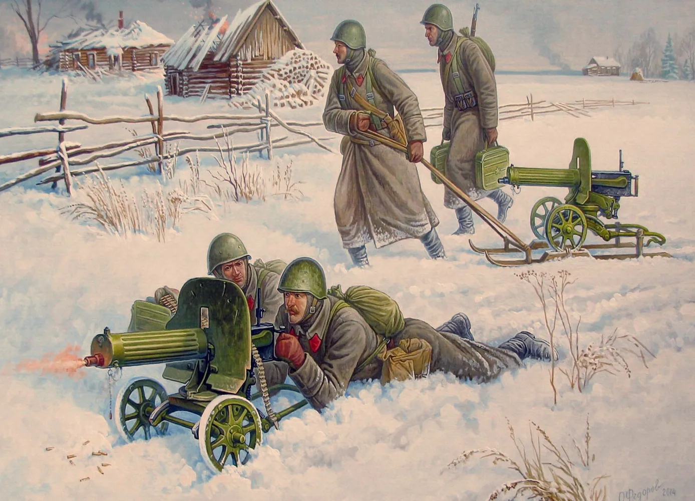 WW 2 Poster Wall Art Wehrmacht soldiers fighting in the Snow War ...