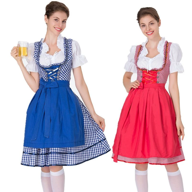 Tradicional Oktoberfest Dirndl Vestido Feminino Tamanho S-3xl Beer Maid ...