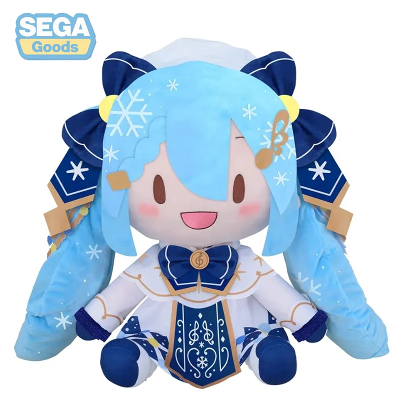 In Stock Original SEGA Hatsune Miku Plush Toys 2021 Snow Future Miku FUFU 50Cm Figurine Plush ...