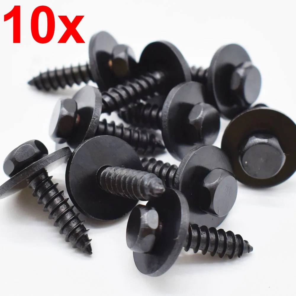 License Plate Screw 500 PCS S - Slotted Hex Head Self-Tapping For Car ...