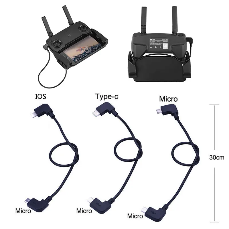 30CM Data Cable Adapter for DJI Spark Mavic Mini/SE Pro Air/2 Pro Zoom ...