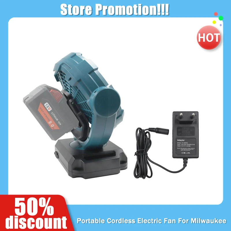 Dropshipping Dcf102 Cordless Electric Ac Power Adapter Fan For ...