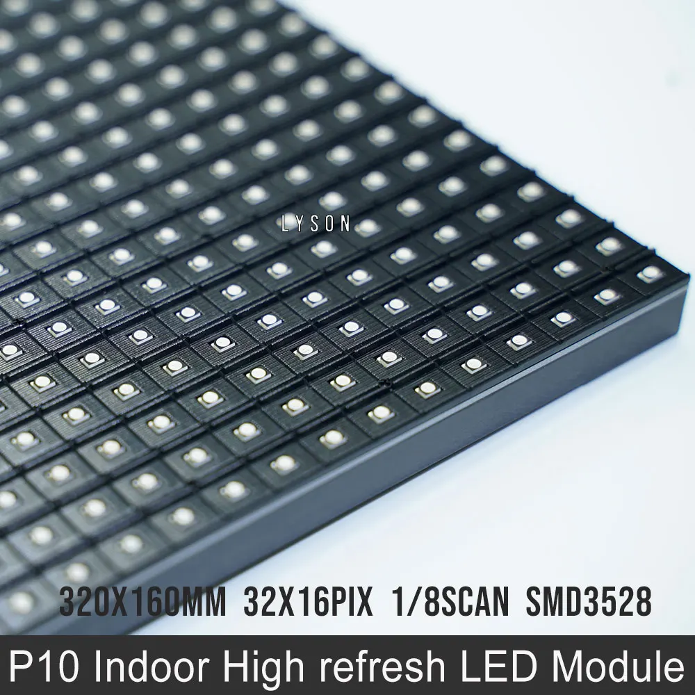 Indoor-Full-Color-Letreiro-Led-P10-SMD3528-Display-Module-320x160mm ...