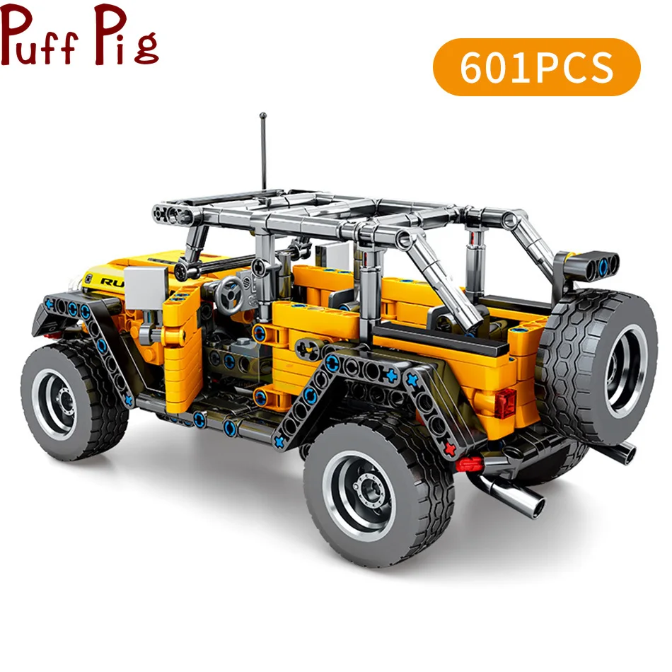 UKBOO 601pcs Jeeped Racing Car Model Super City Simulation Building ...
