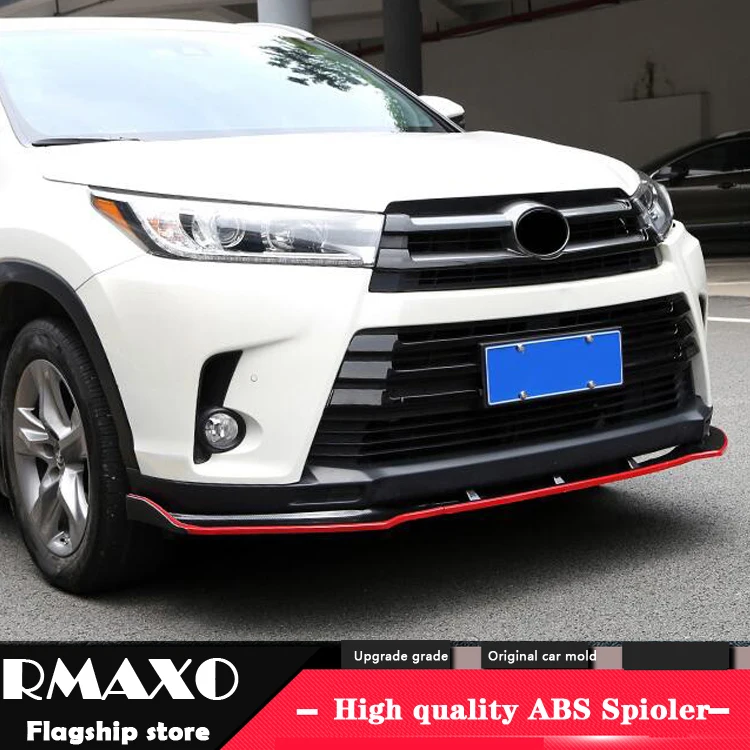 For Toyota Highlander Body Kit Spoiler 2018 Highlander Abs Rear Lip ...