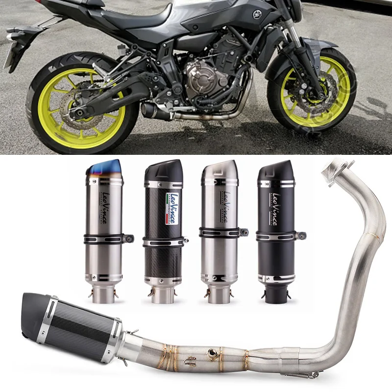 FZ07-MT07-Motorcycle-Exhaust-System-LeoVince-Exhaust-Muffler-Slip-on ...