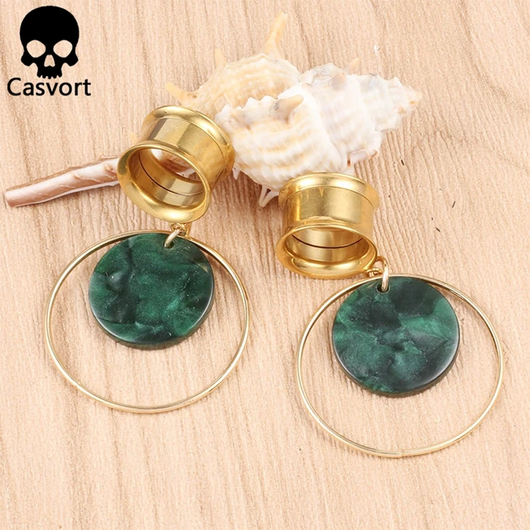 Casvort, 2 шт., серьги для пирсинга, расширитель, туннель, заглушка ...