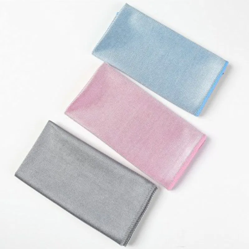 Wipe Glass Cloth 3 color Rag Cleaning No Trace Absorbable Window Car ...