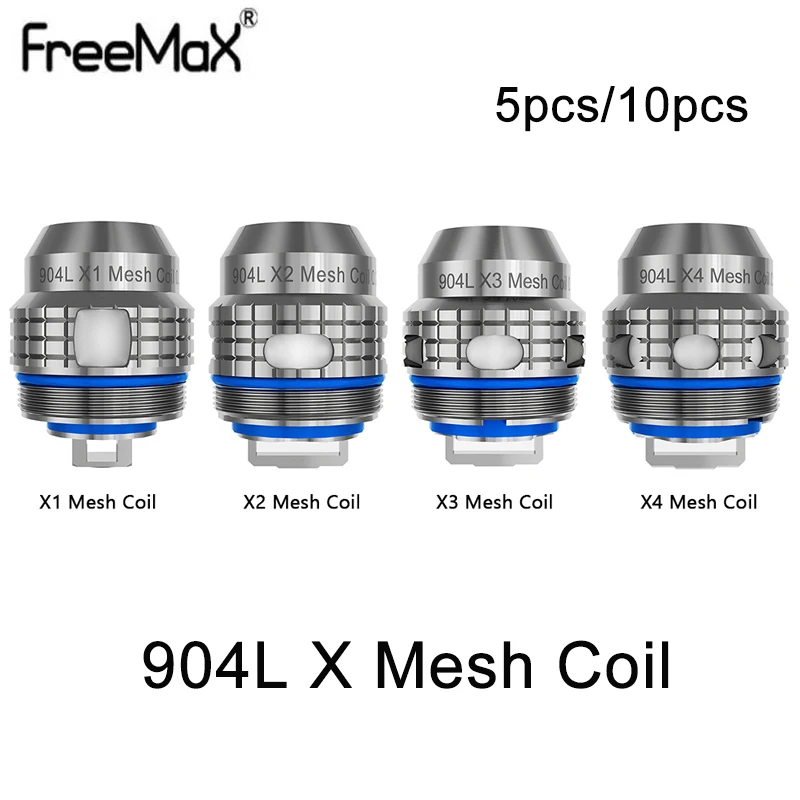5pcs/lot Freemax 904L X Mesh Coil X1 0.15ohm/ X2 0.2ohm/0.5ohm / X3 0 ...