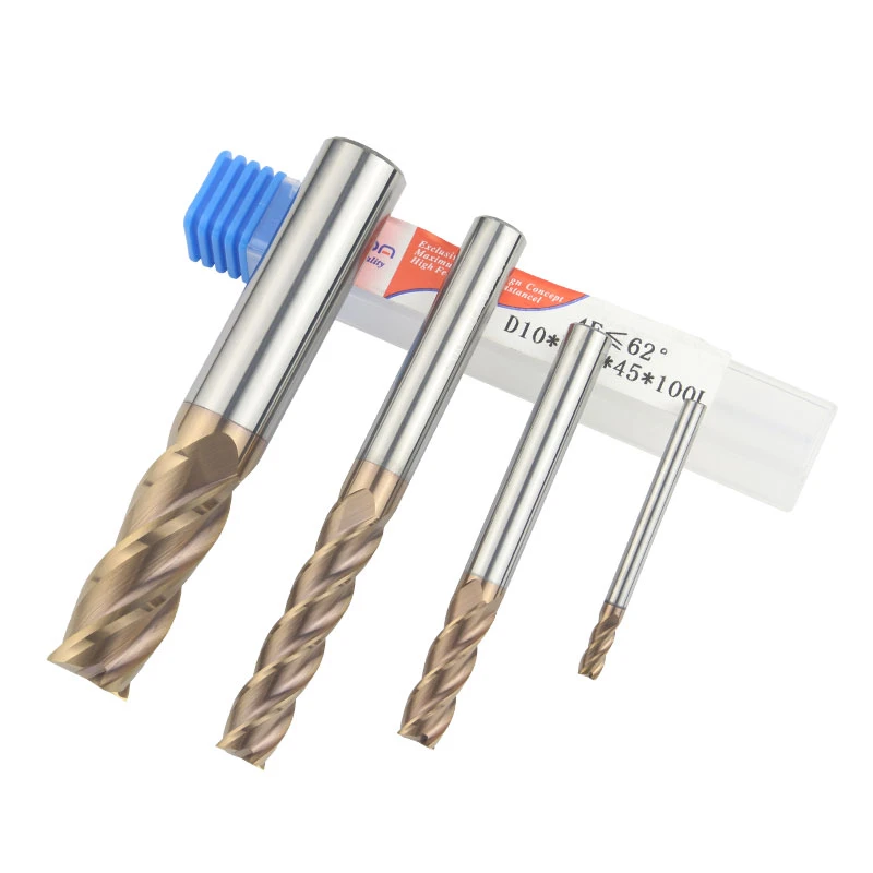 Hrc62 4 Flute End Mill 1mm 4mm 10mm 16mm 20mm Alloy Coating Carbide ...