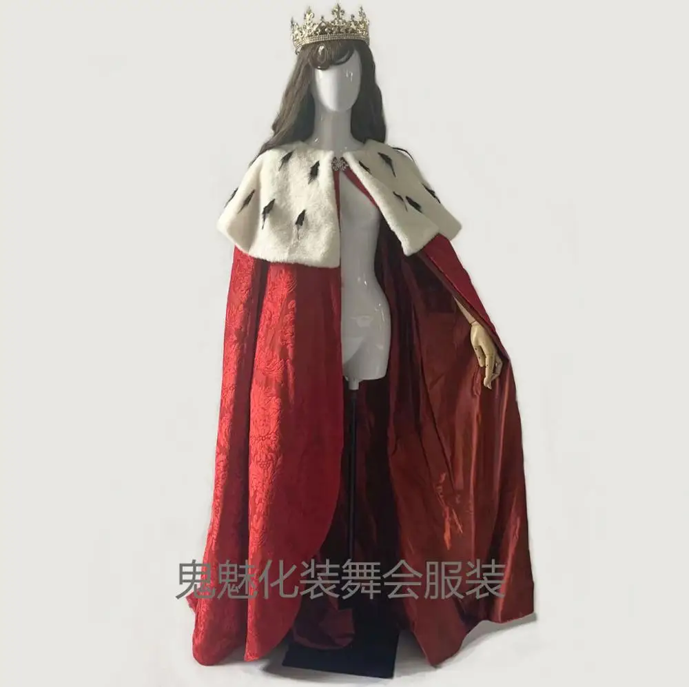 Disfraz de rey para Cosplay, capa de terciopelo de rey y reina, para ...