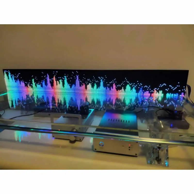 Professional-full-color-RGB-sound-control-remote-control-music-spectrum ...