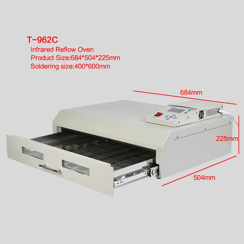 220V 110V T-962C BGA Rework Station Reflow Oven 2500W Infrared Heater ...