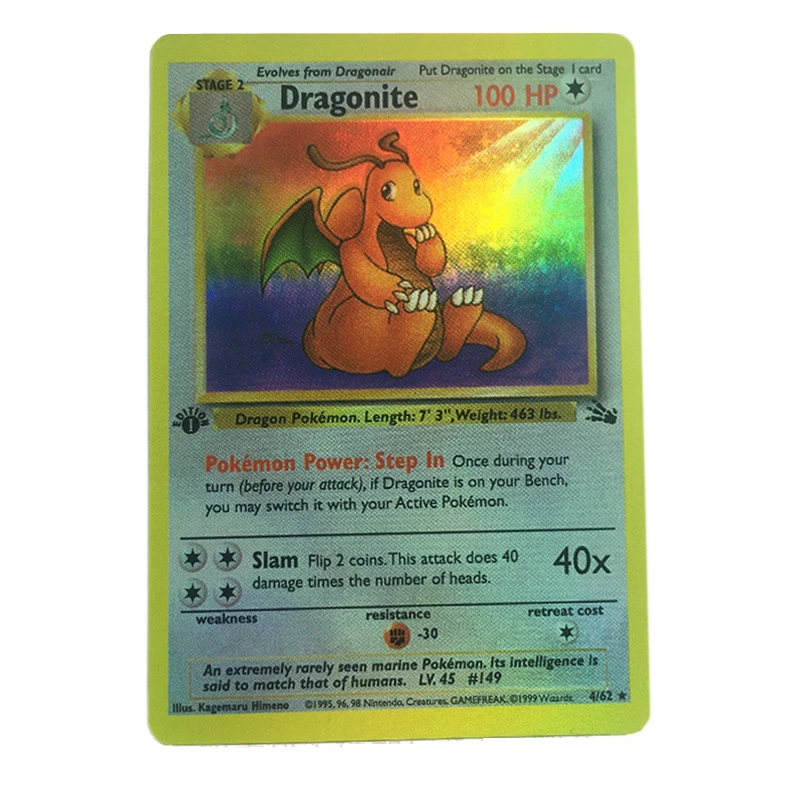 Shiny Dragonite Card