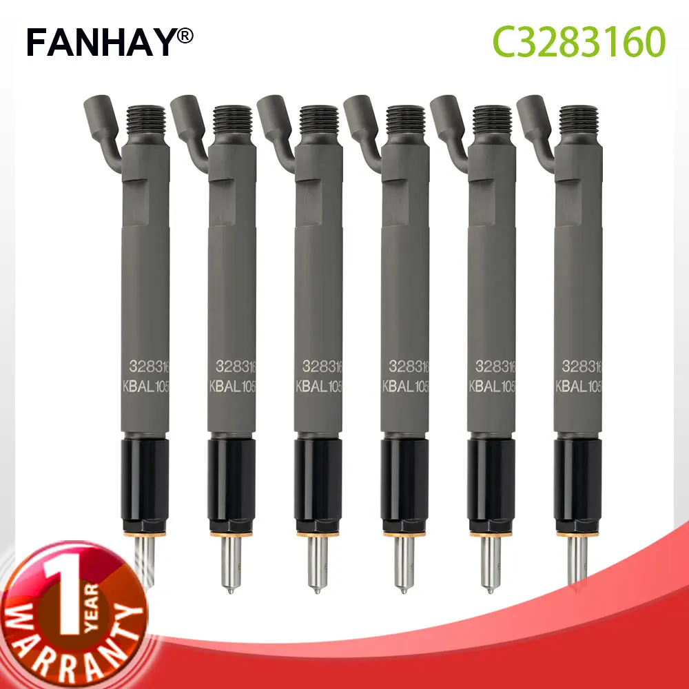 High Quality New 6pcs Fuel Injectors C3283160 3283160 Fit For Cummins ...