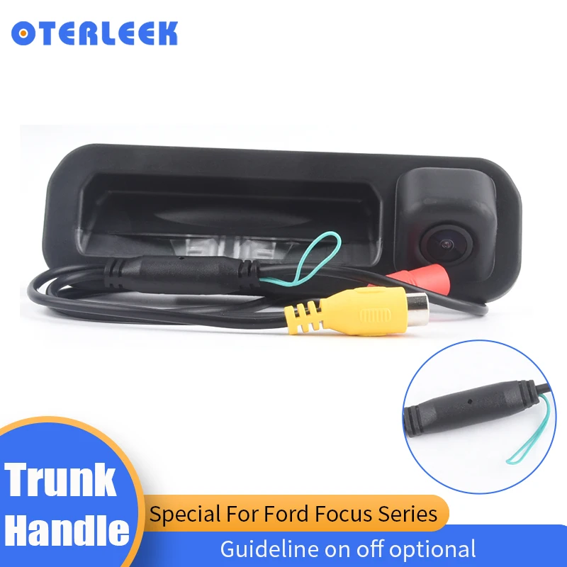 Waterproof Dynamic Trajectory Trunk Handle Camera For Ford Focus Sedan ...