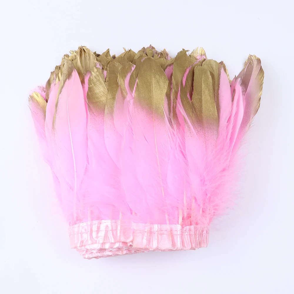 PLUME DE DECORATION WHITE -Plumes d'oie en or blanc 15 20cmPlumes d'oie ...