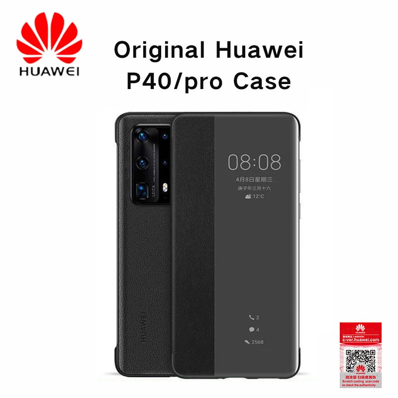 Original-Huawei-P40-Pro-case-P-40-pro-case-silicone-smart-cover-flip ...
