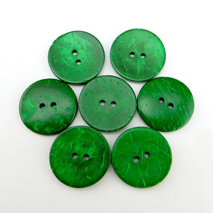Green Sewing Button