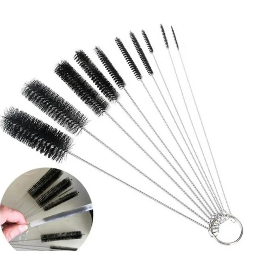 10Pcs/set Nylon Brush Multi Functional Tools Cleaning Brush Drink ...