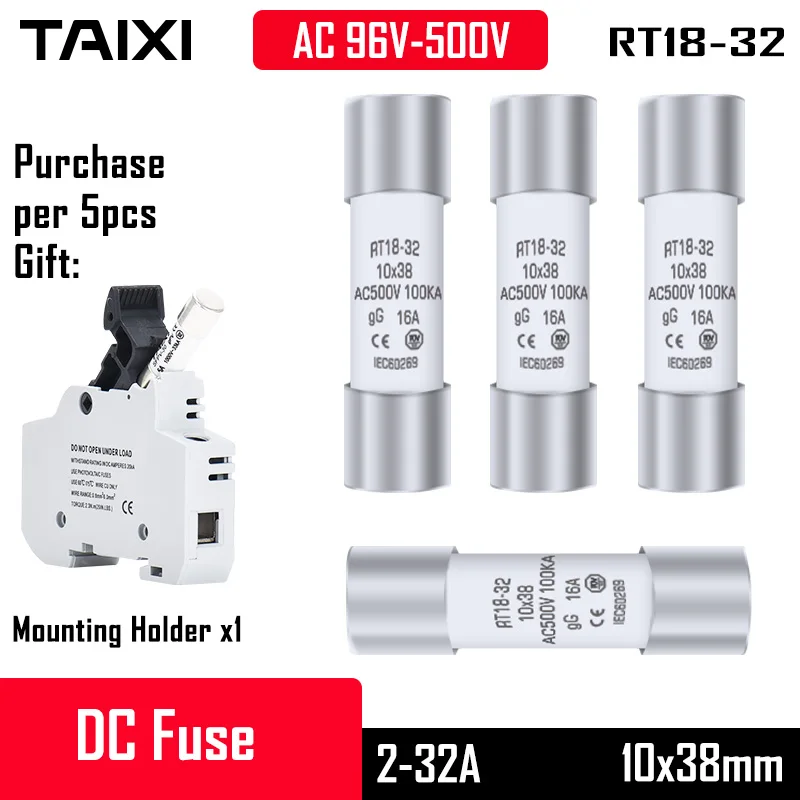 AC-Fuse-10pcs-lot-2A-3A-5A-10A-16A-Protector-with-Mouting-Holder-RT18 ...