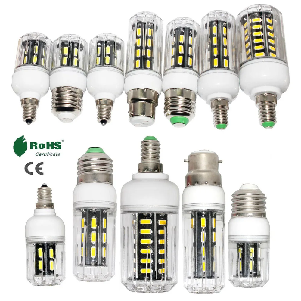 AMPOULE HALOGENE,42LEDs-E26 110V-Warm White--Ampoule épis de maïs LED, E26 E27 E12 E14 7030 SMD ...