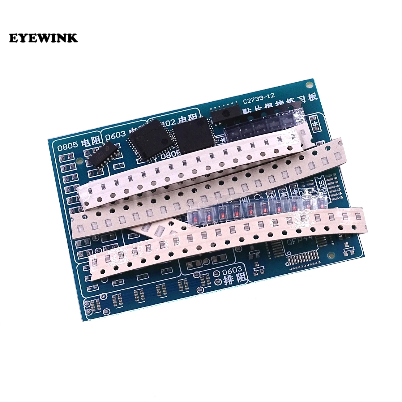 SMT-SMD-Component-Welding-Practice-Board-Soldering-DIY-Kit-Resitor ...