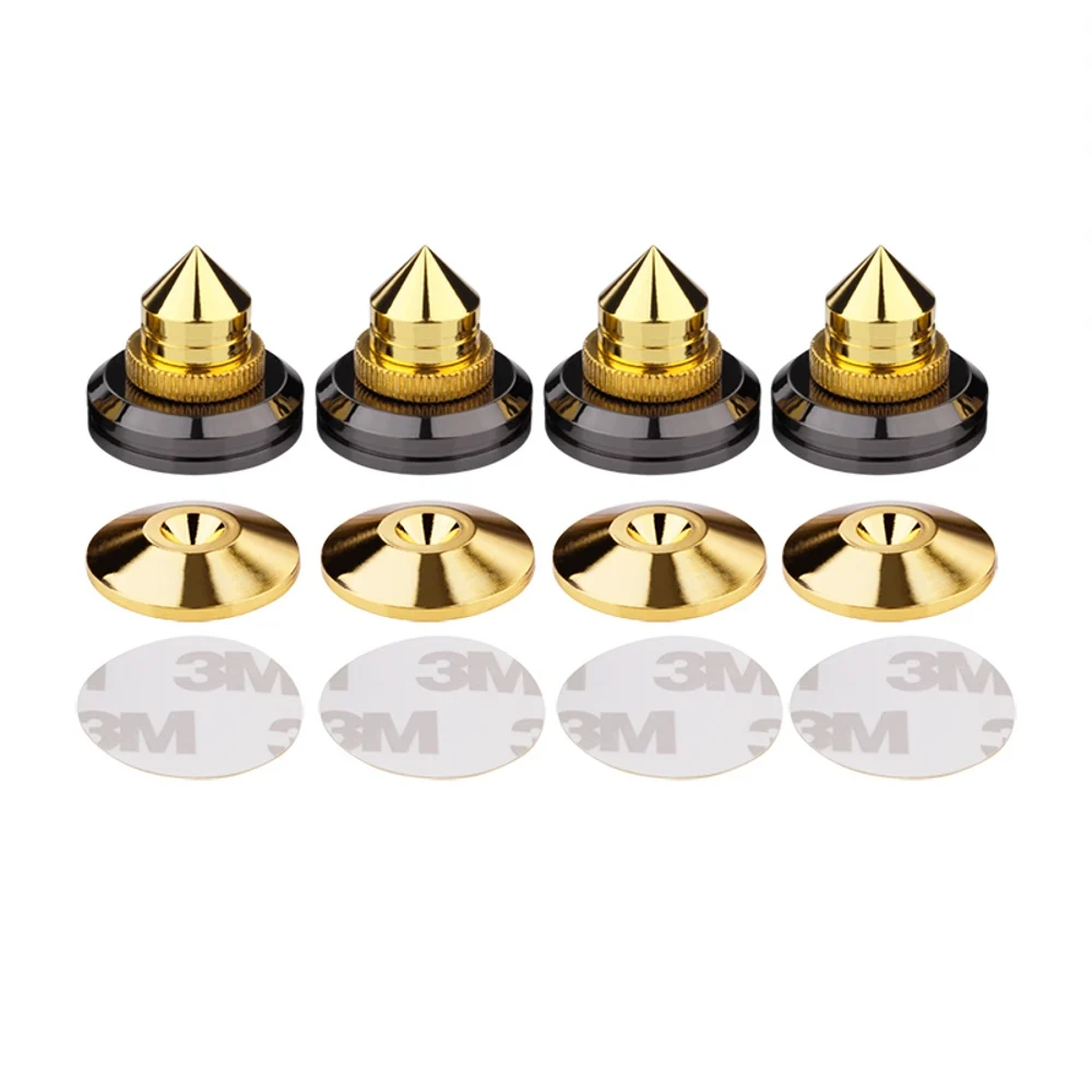 HiFi 4PCS Speaker Spike Isolation Spike Stand Foot Speaker Cone Spike ...