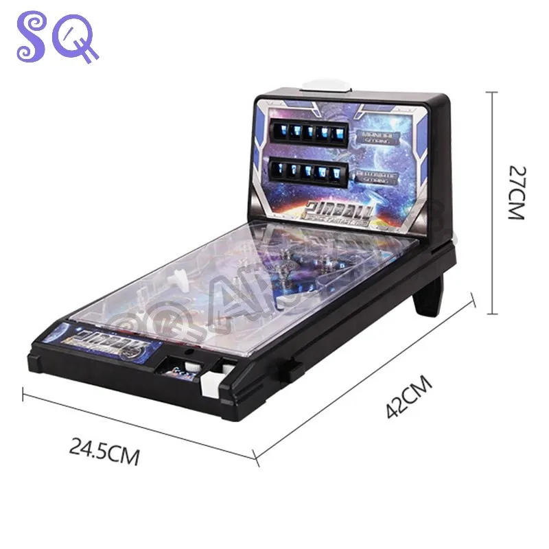 Pinball Machine Arcade Cabinet Coin Operated Game Bartop Automatic Scoring For Kid Toys Arcade ...