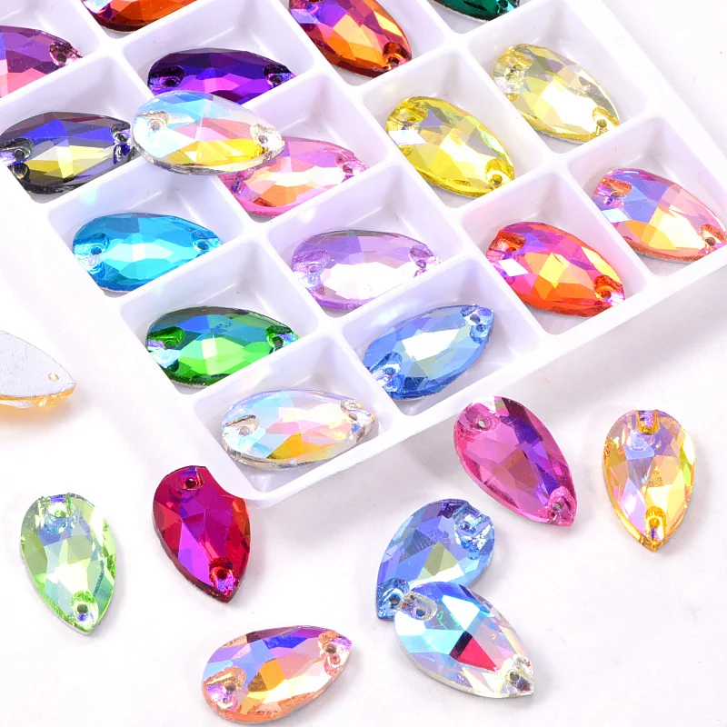 High-Quality-Many-Colors-Teardrop-Sew-On-Rhinestones-Droplet-Sewing ...