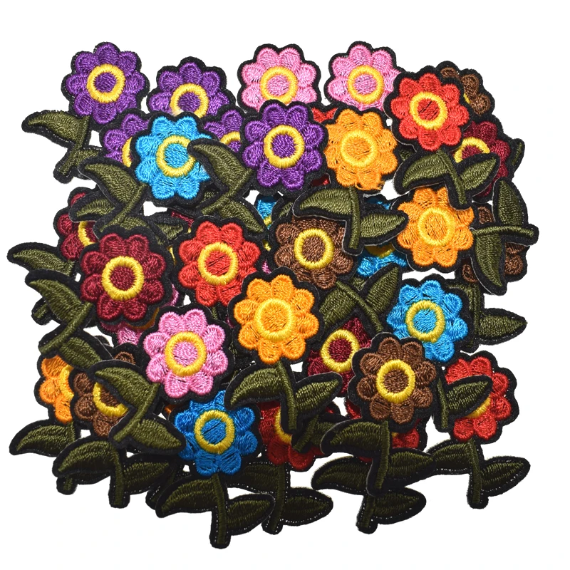 Patches Clothing Small Embroidered Flowers | Small Patches Flower ...