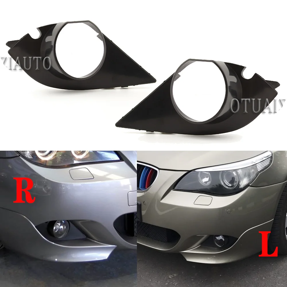 Fog-Light-Cover-Lamp-Frame-Grille-For-BMW-E60-E61-M-Sport-2003-2009 ...