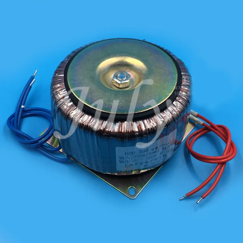 Toroidal transformer BOD-300W 220V to 60V 5A, all copper enameled wire toroidal transformer ...