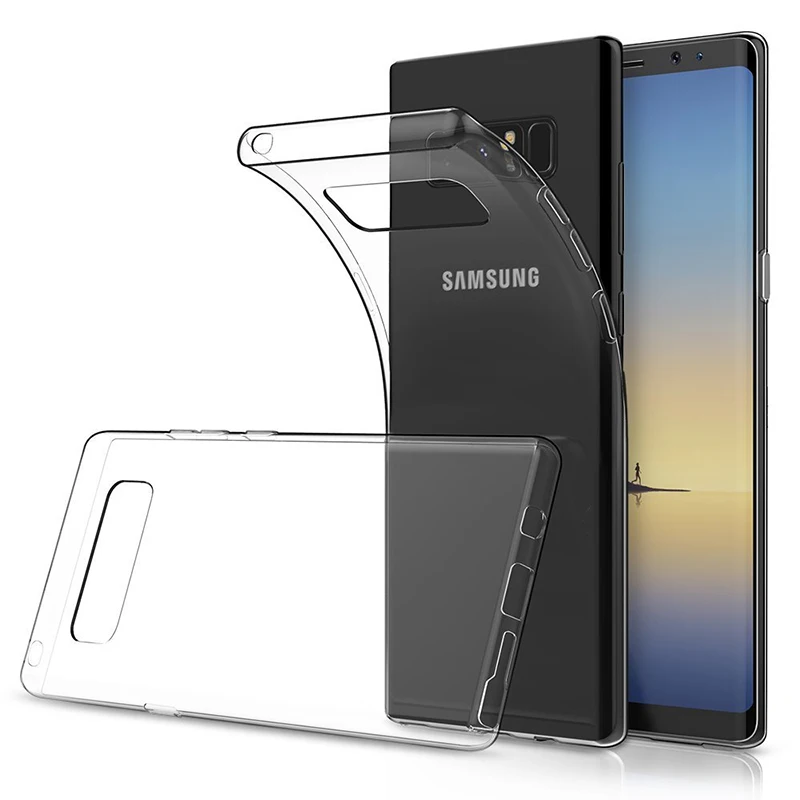Shockproof Transparent Slim Back Cover for Samsung Galaxy Note 8 ...