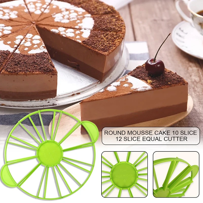 10/12 Slices Cake Equal Portion Cutter Round Bread Cake Mousse Divider ...