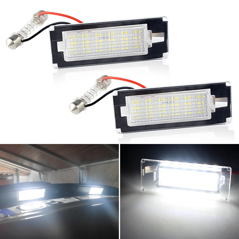 2X LED License Plate Light Number Plate Lamp For Fiat Ducato Bus box ...